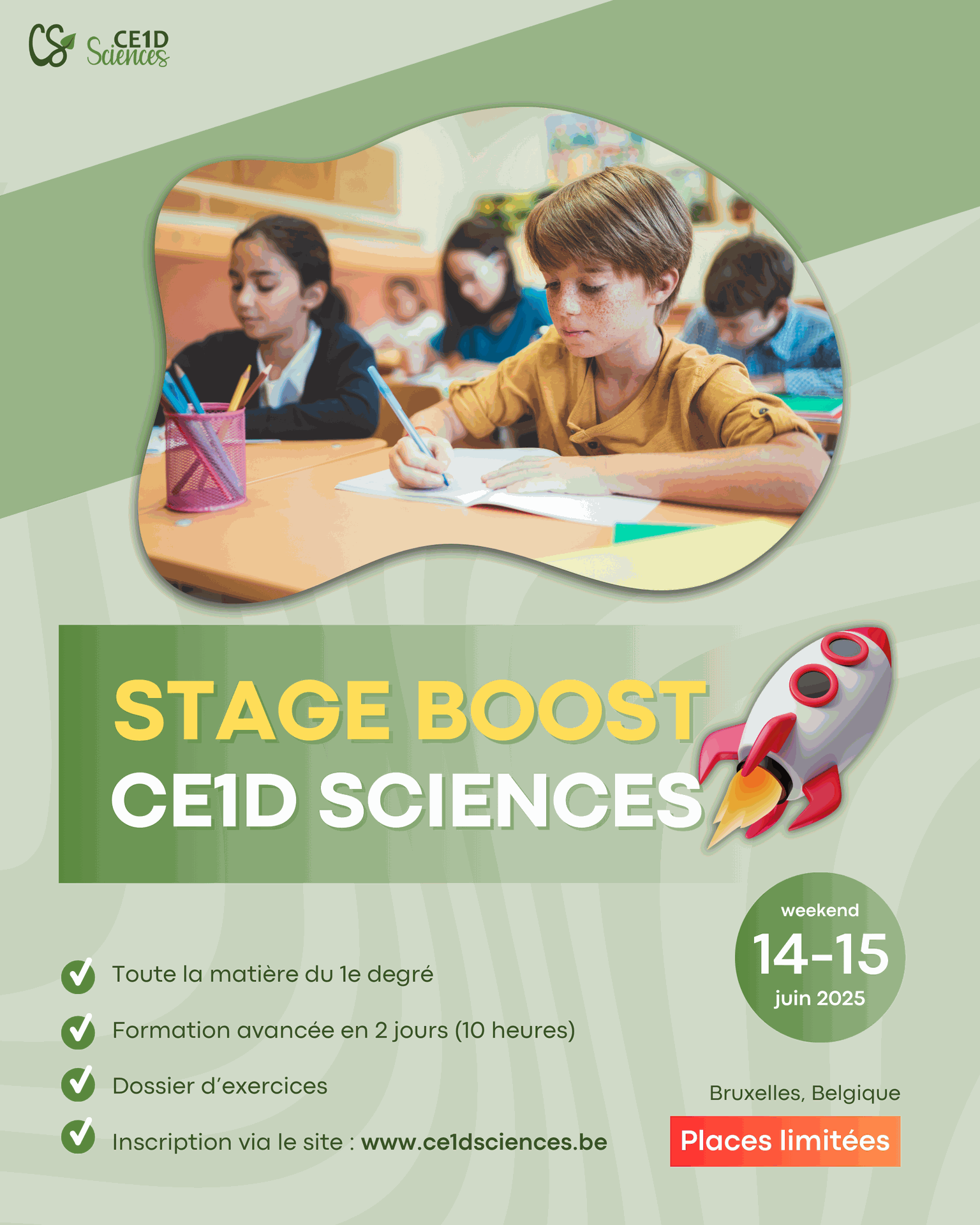 CE1D Sciences | Stage BOOST CE1D Sciences 🚀